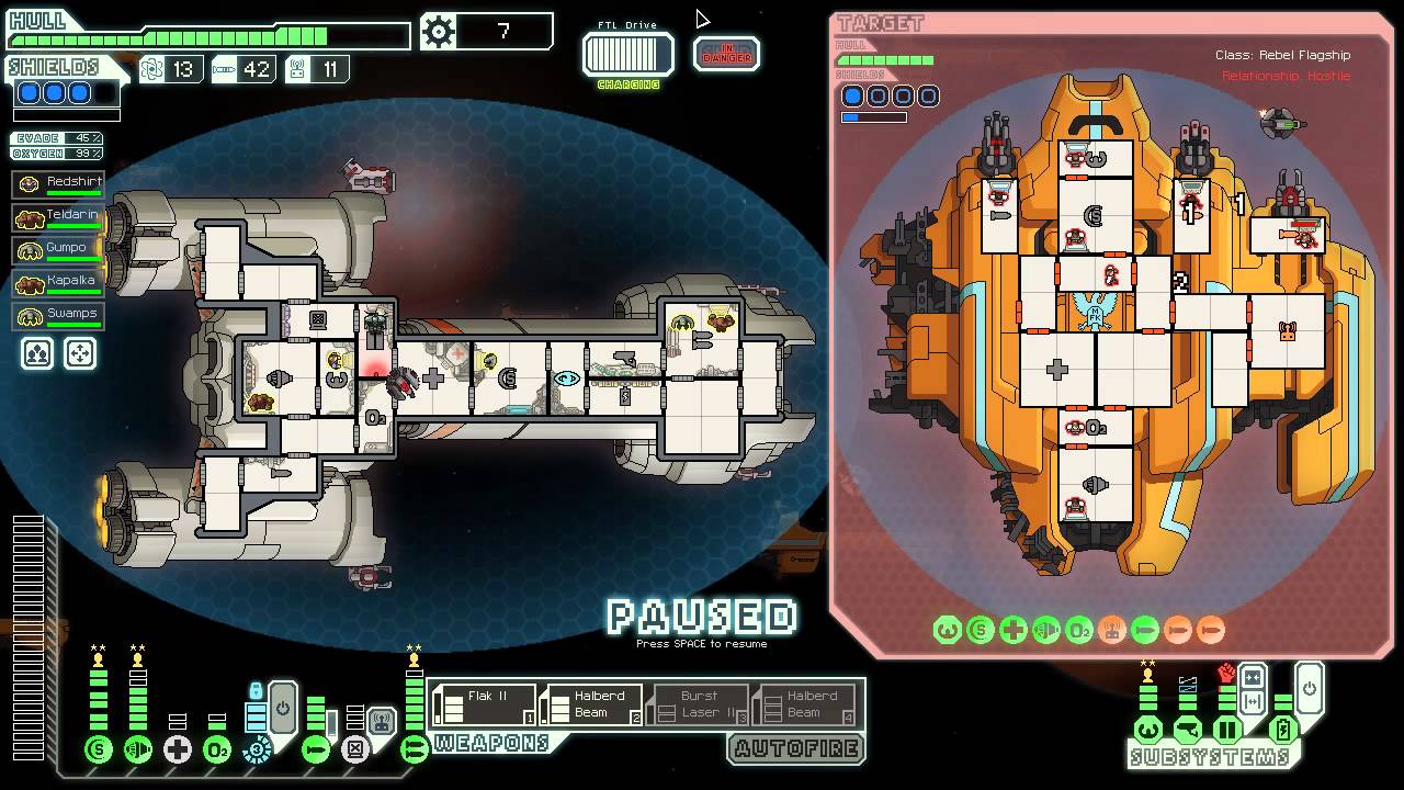 FTL Advanced edition Rebel Flagship fight - YouTube