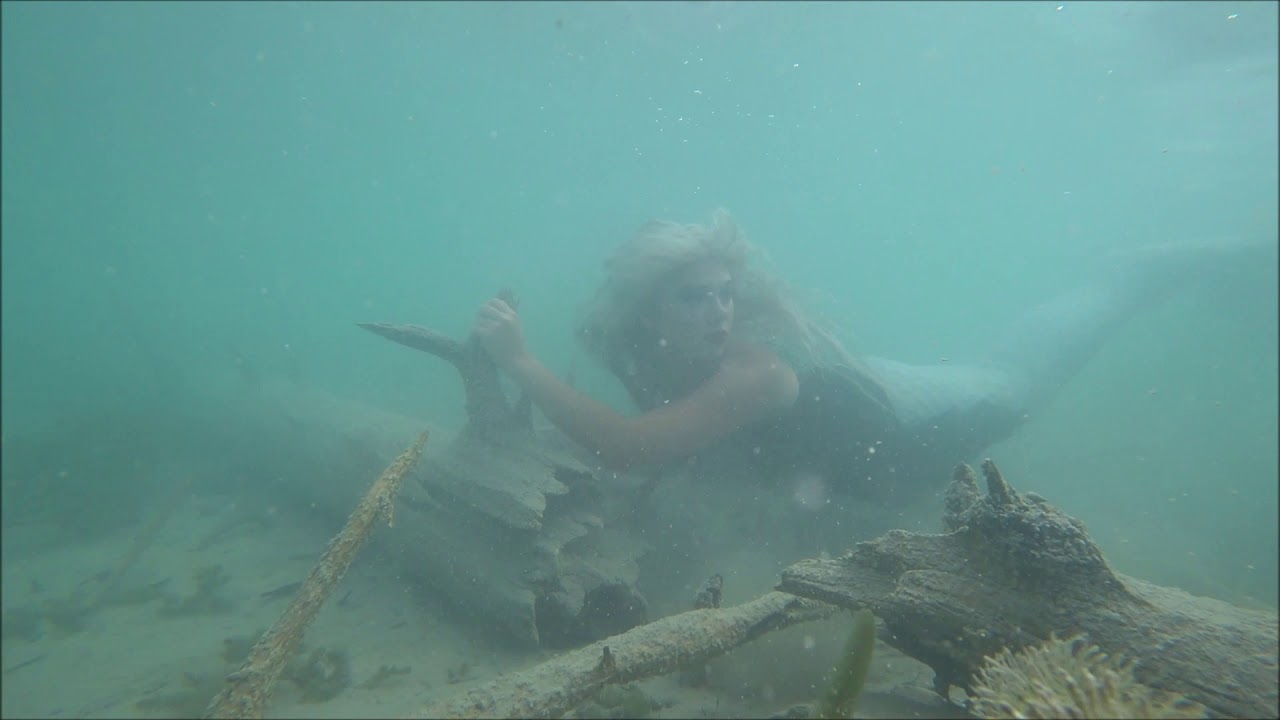 Elk Rapids Mermaid Swimming in Sunken Forest || Most DANGEROUS swim ...