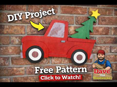 DIY Vintage Wooden Christmas Truck | Free Pattern - YouTube
