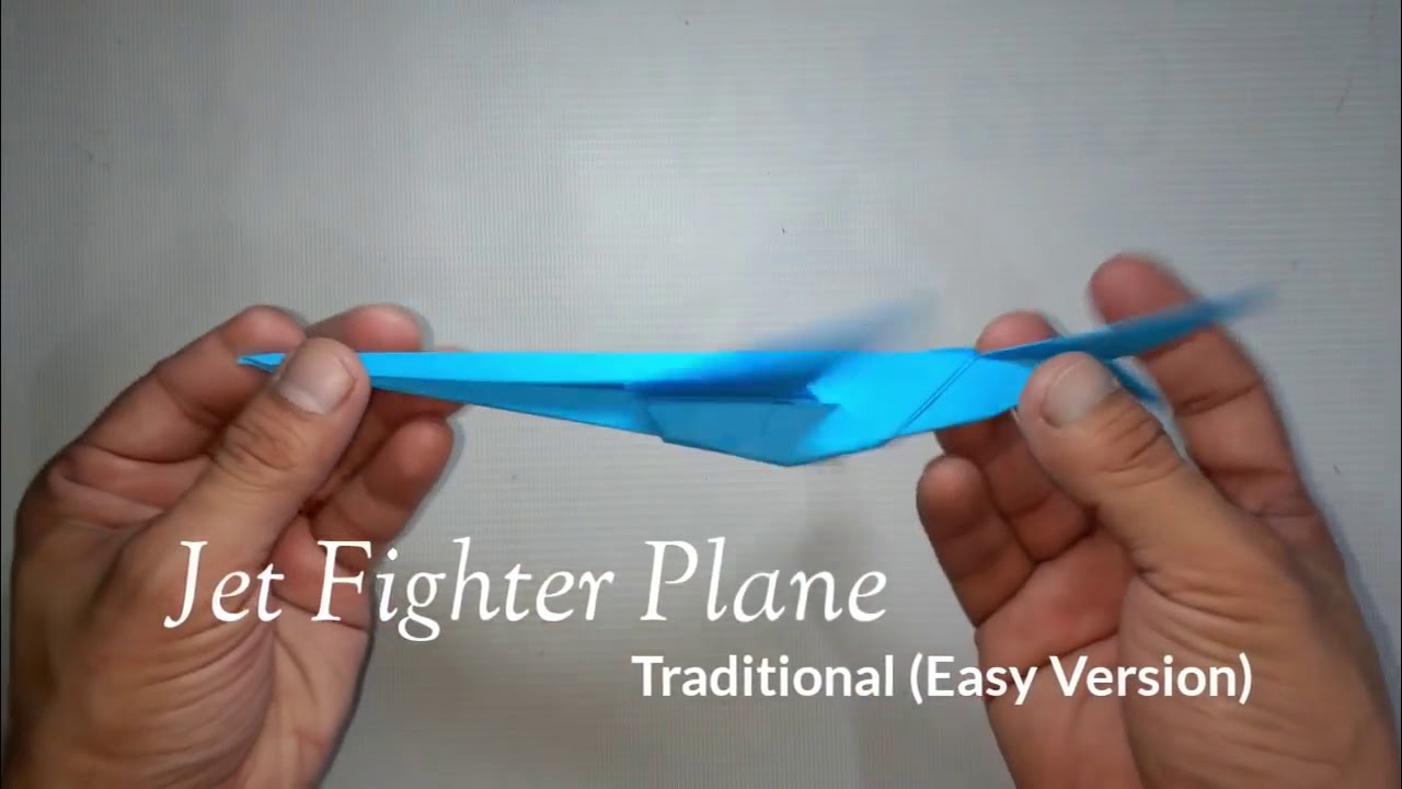 How to make paper jet fighter easy version - YouTube