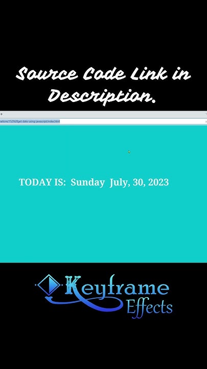 Get Date Using Javascript Javascript Get Current Date Shorts Design Coding Javascript