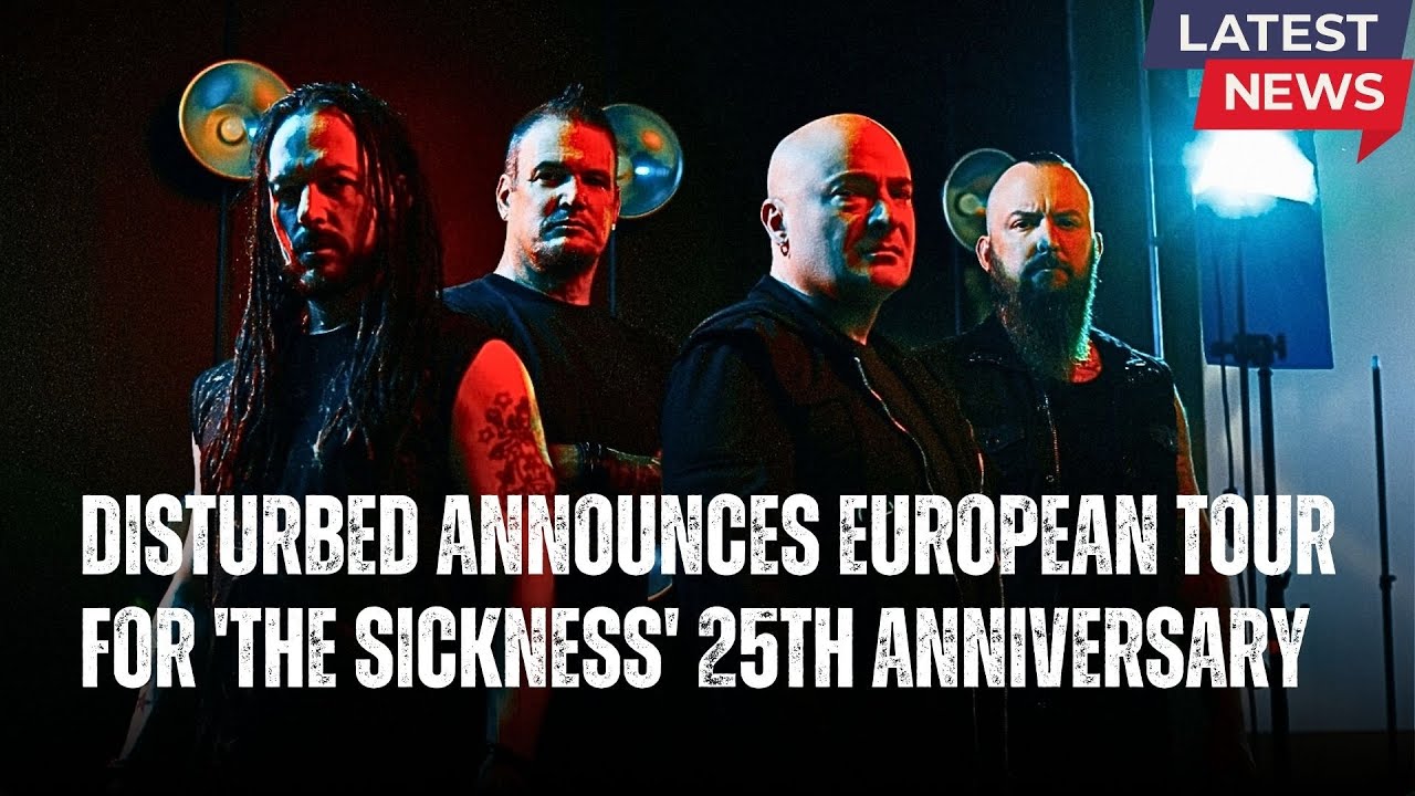 DISTURBED Announces European Tour for 'The Sickness' 25th Anniversary ...
