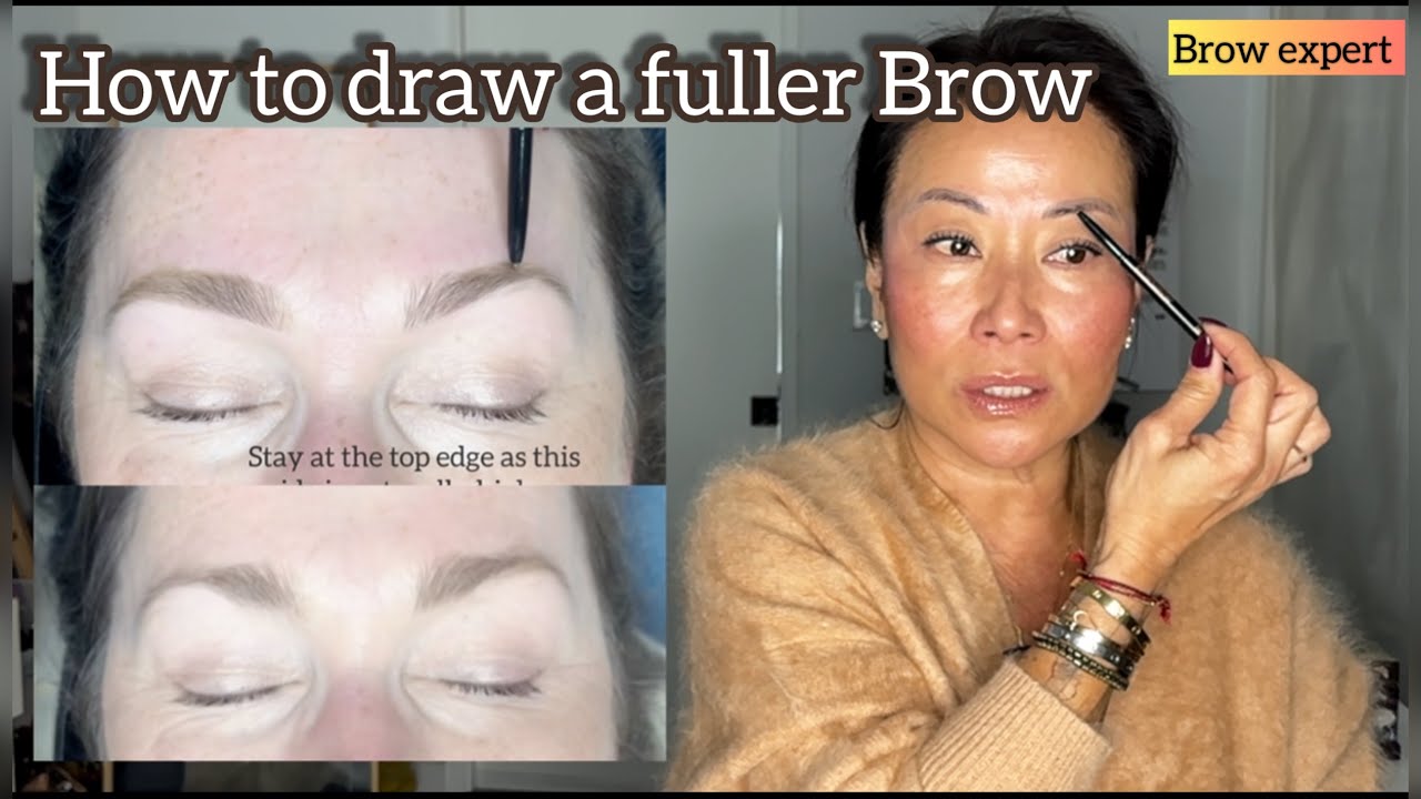 How to draw a fuller brow - YouTube