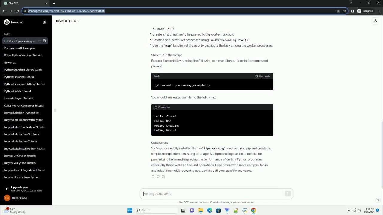 pip install multiprocessing python 3 - YouTube