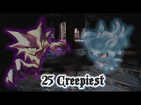 Top 25 Spookiest Ghost Pokemon Pokedex Entries - YouTube