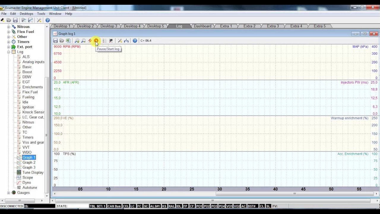 Log file Ecumaster Emu - YouTube