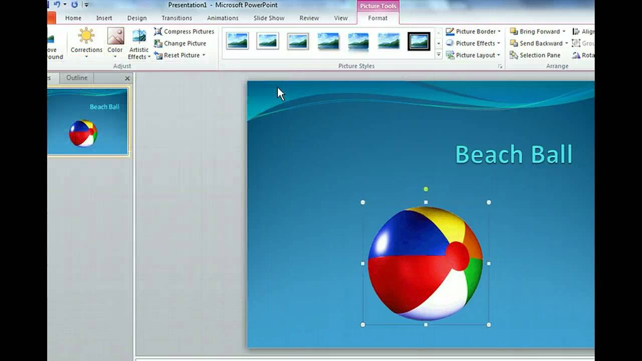 PowerPoint - Enhance Image Color - YouTube