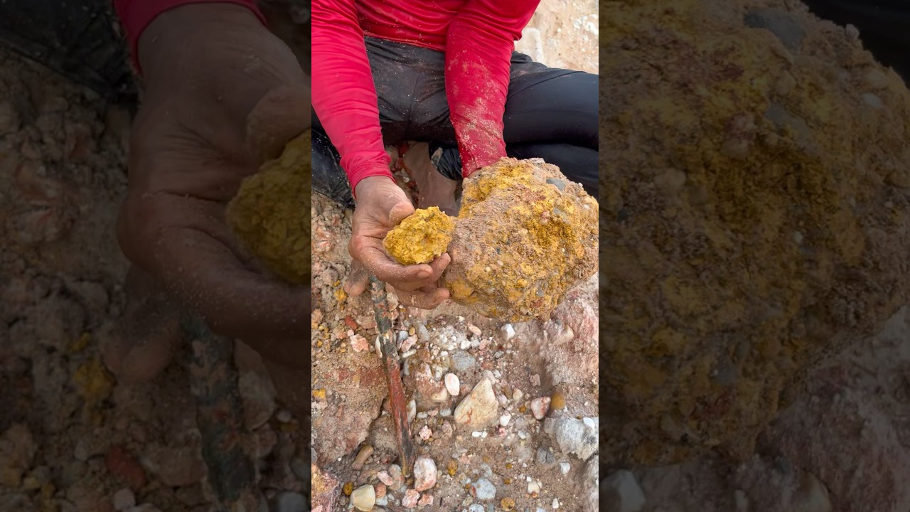 The process of finding gold | finding gold in bedrock fragments ...