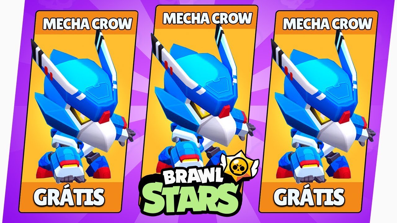 MECHA CROW DE GRAÇA NO BRAWL STARS! SAIBA COMO CONCORRER - YouTube