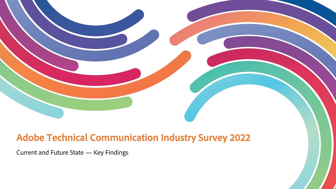 Key Findings from the Adobe Technical Communication Industry Survey 2022 - YouTube