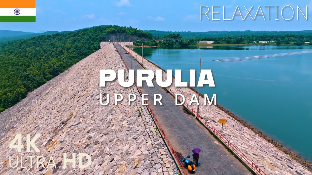 Purulia Upper Dam | Drone Footage with Music | Scenic Relaxation Video ...