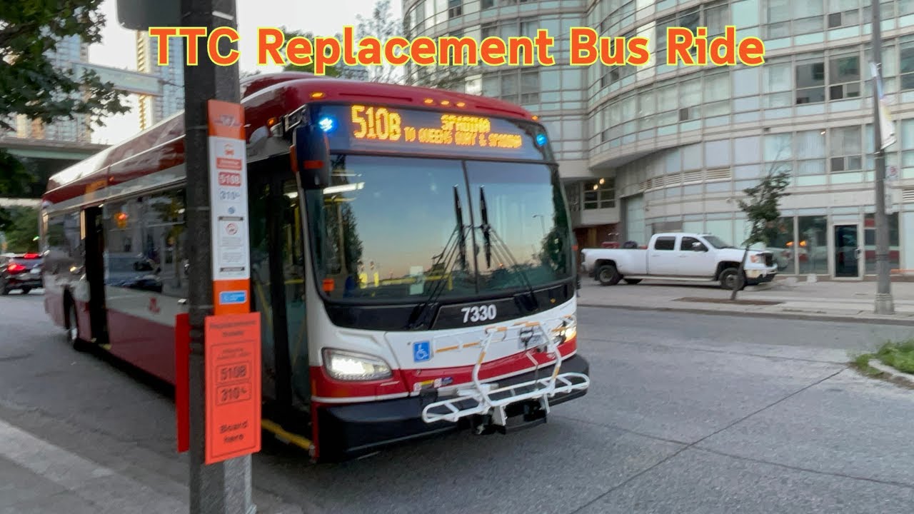 TTC 510B Spadina Replacement: Spadina Stn - Dan Leckie Way (The bus ...