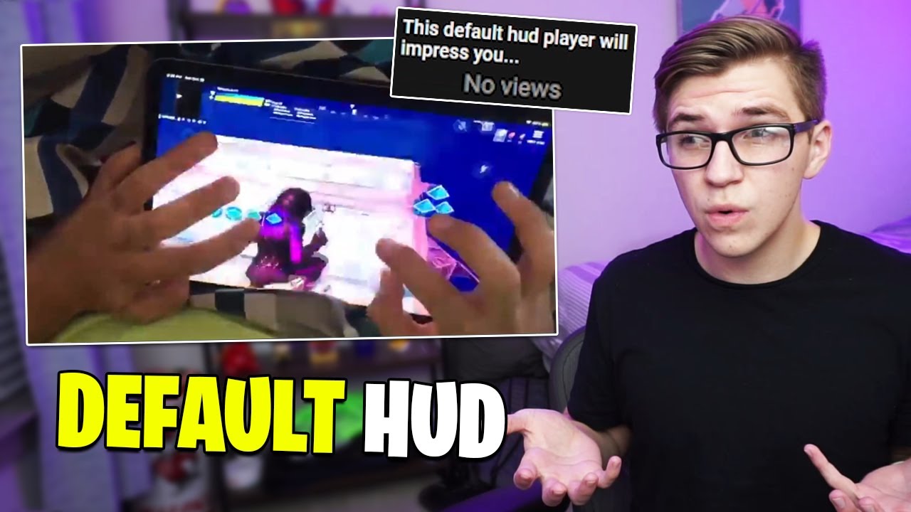 I Reacted to the BEST DEFAULT HUD Player on FORTNITE MOBILE! (they had ...