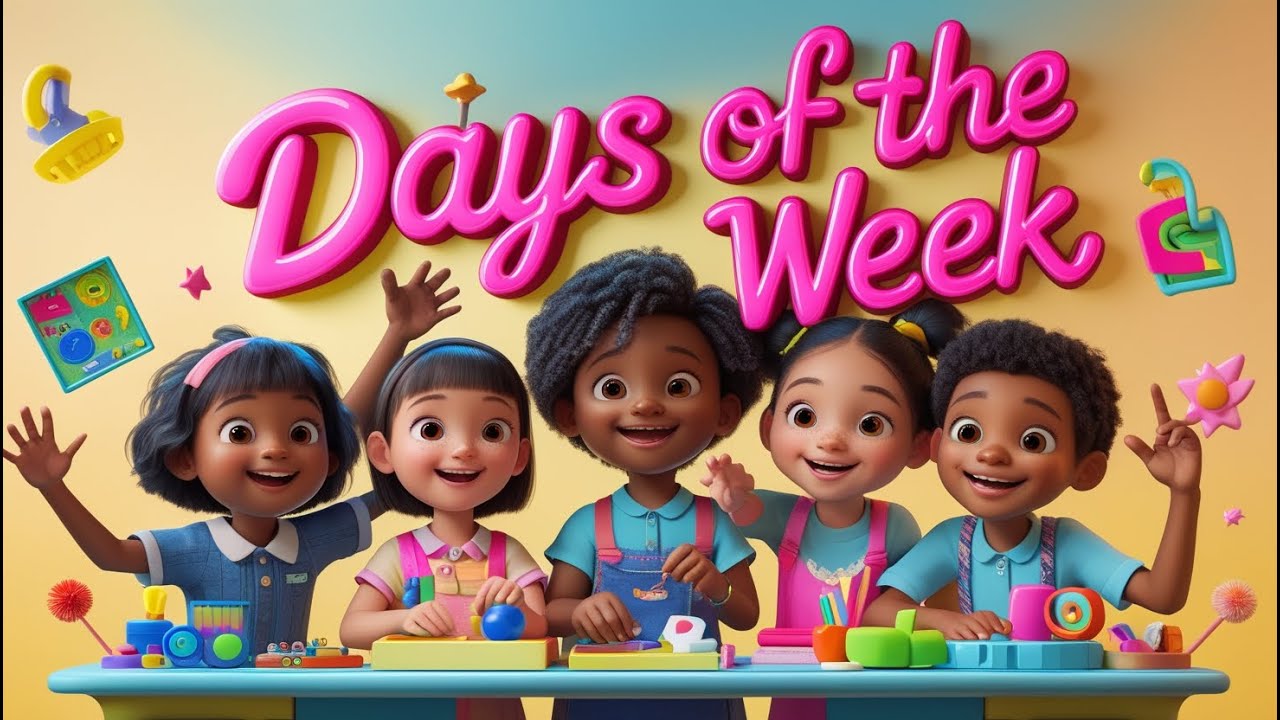 Days of the Week Song | Fun Learning for Kids! | Nursery Rhymes For ...