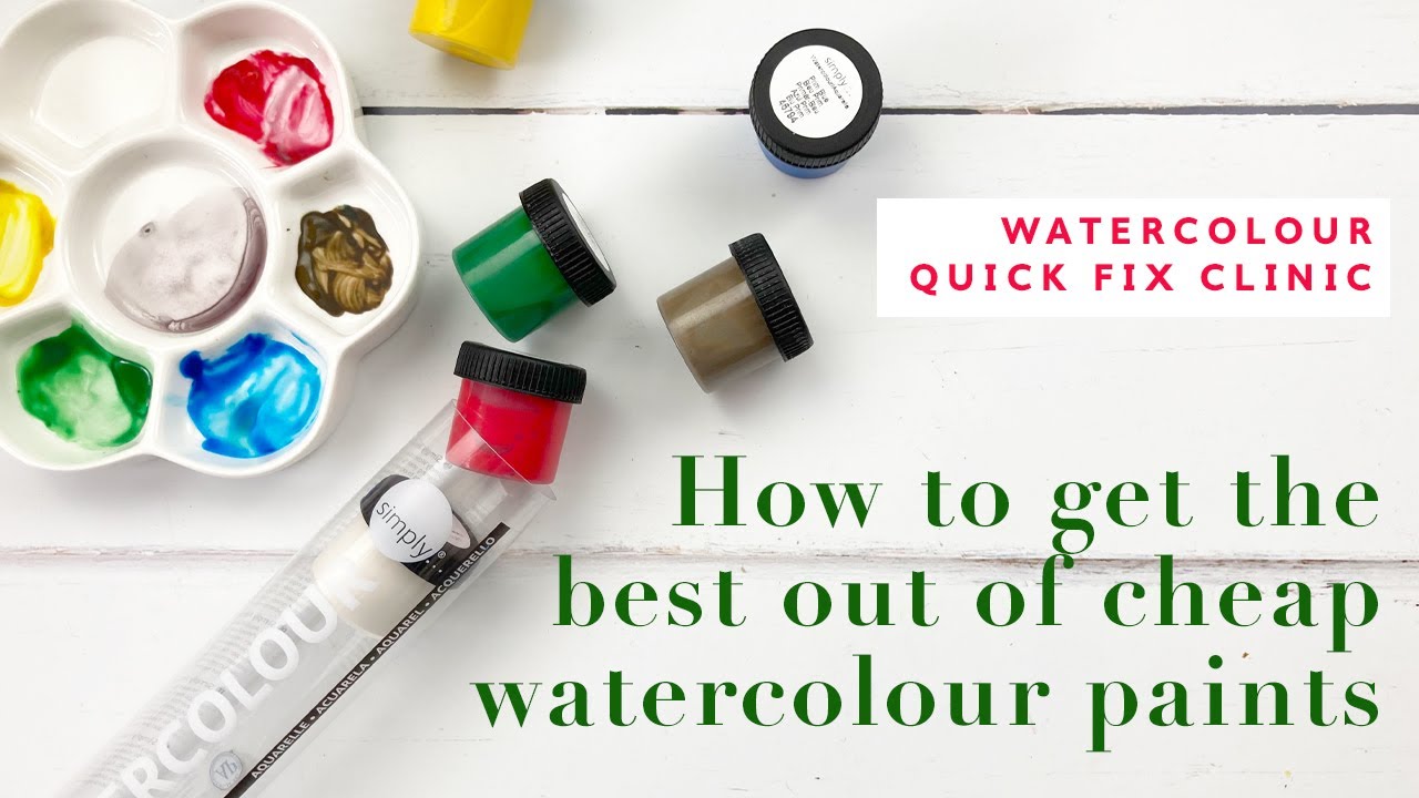 How To Get The Best Out Of Cheap Watercolours - YouTube