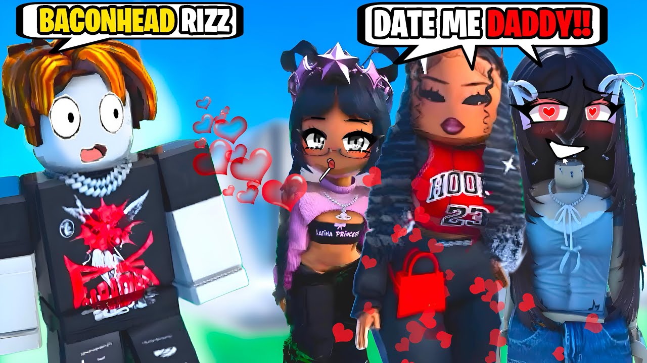RIZZING UP GIRLS IN MIC UP ROBLOX 17+ VOICE CHAT WITH A BACON HEAD ...