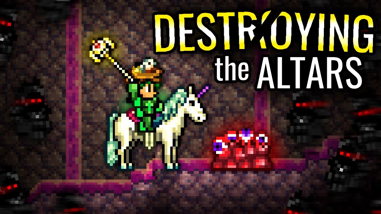 DESTROYING the ALTARS! - Terraria #17 - YouTube