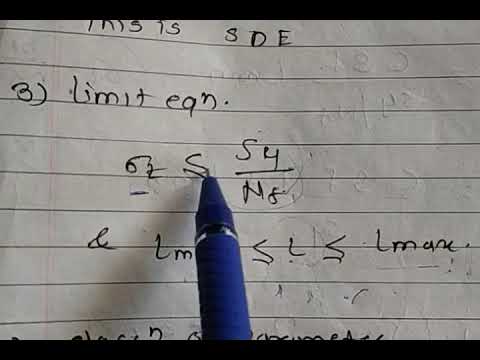 Statastical consideration in Design 17. Numerical on Johnson method of ...
