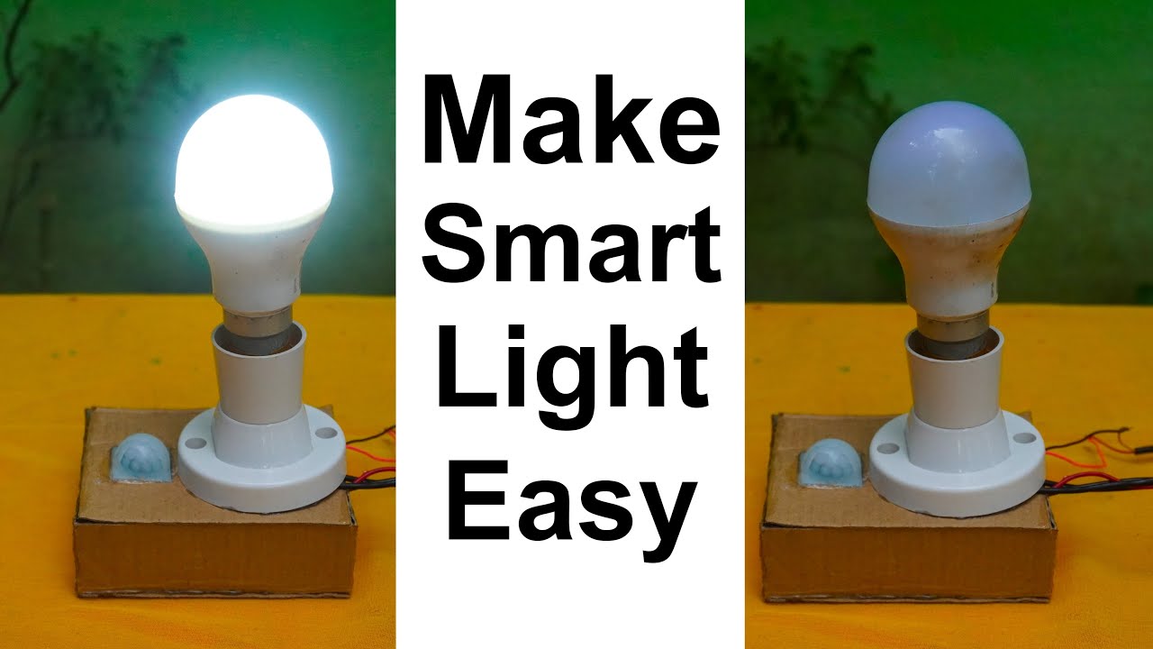 How to Make Smart Light at Home | New Science Exhibition Projects - YouTube