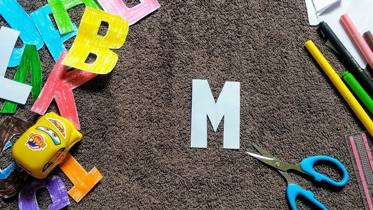 How To Make M Letters With Paper | Learn Letters With Paper Craft ...