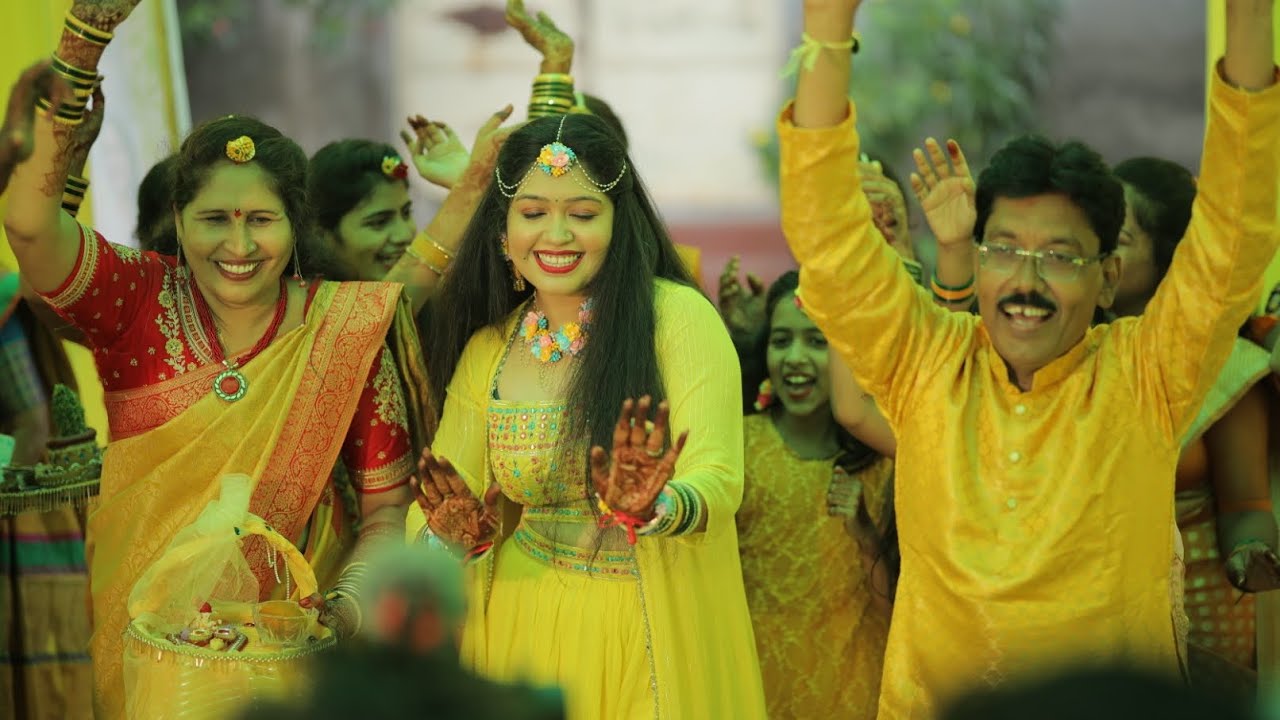 Haldi and Sangeet Function #haldi #sangeet #wedding - YouTube