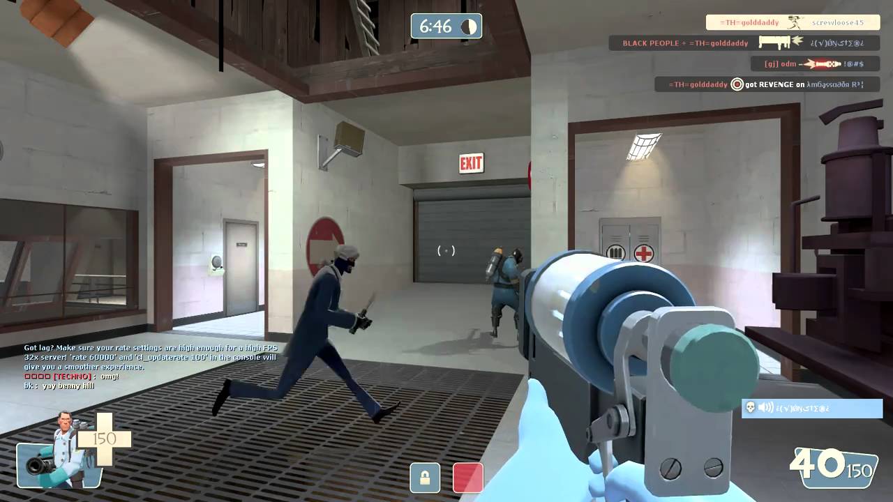 Team Fortress 2 Slow Motion & Benny Hill Super Speed Crazy Server - YouTube