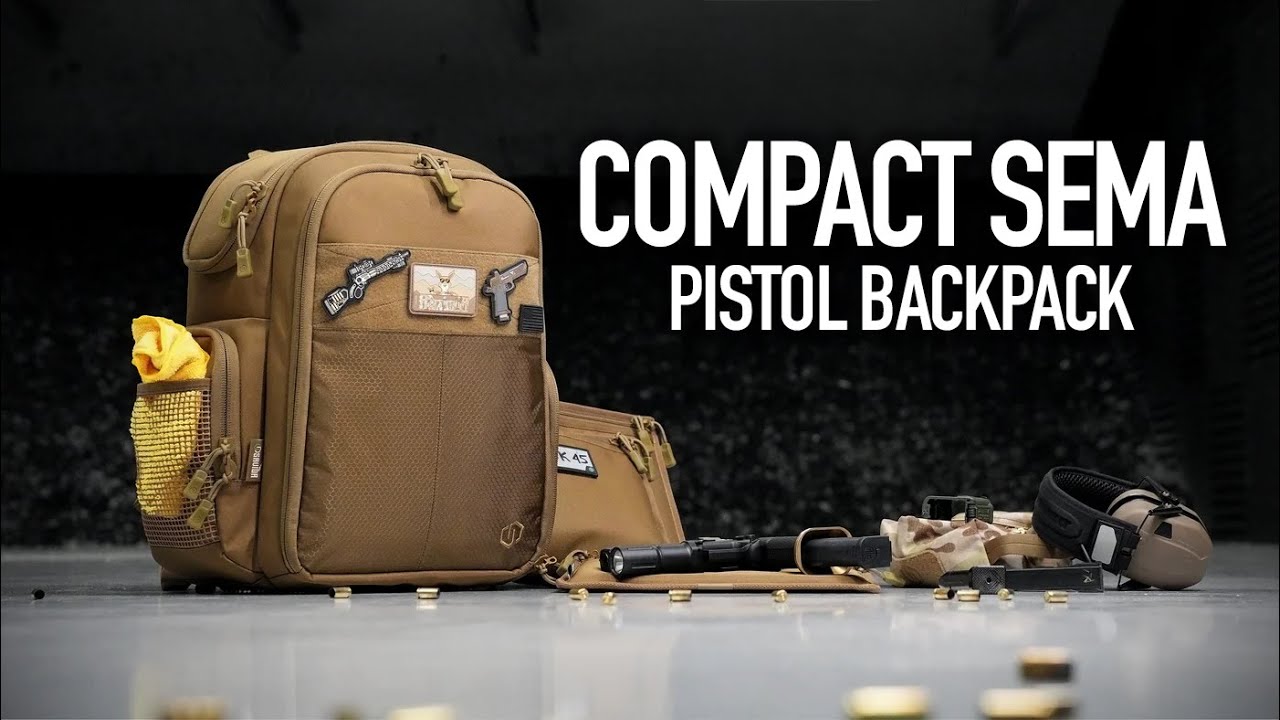 SAVIOR EQUIPMENT COMPACT SEMA PISTOL BACKPACK - YouTube