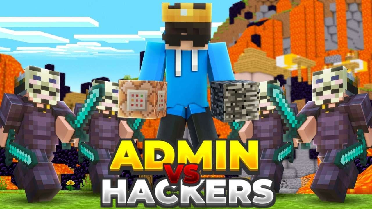I Fought A War In This 'ADMIN VS HACKER' Minecraft Server! - YouTube