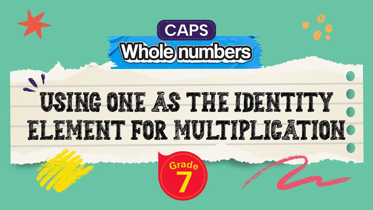 Using One as the Identity Element for Multiplication - YouTube