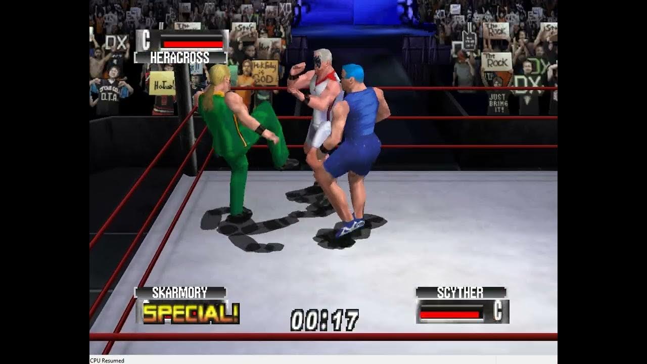 WWF No Mercy (Nintendo 64) Gameplay Sample #5 (Heracross/Skarmory/Scyther) - YouTube