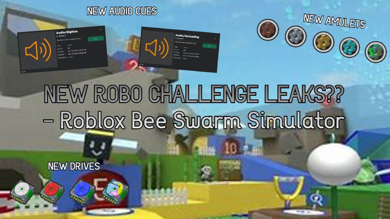 NEW ROBO CHALLENGE LEAKS?? - Roblox Bee Swarm Simulator - YouTube