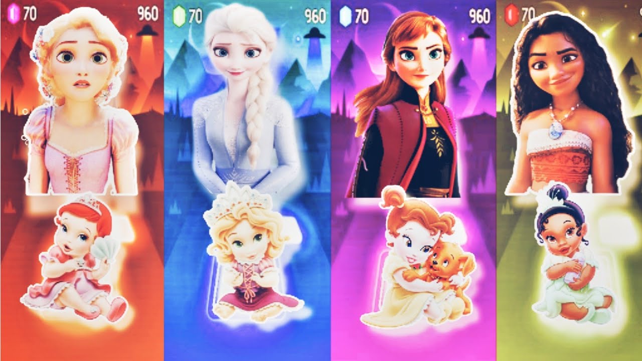 Disney Princess Tiles Hop - Dance with Your Favorite Characters! - YouTube