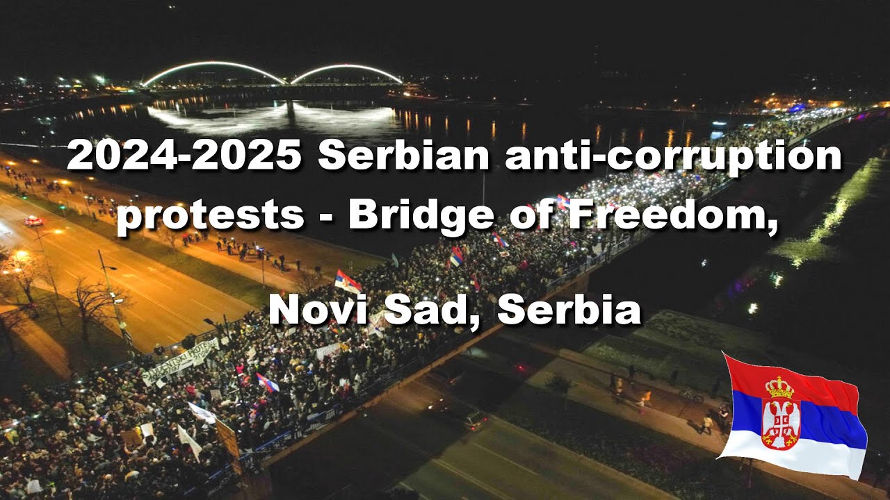 Most Slobode - 24h Studentska blokada - Novi Sad - Freedom Bridge - 24h ...