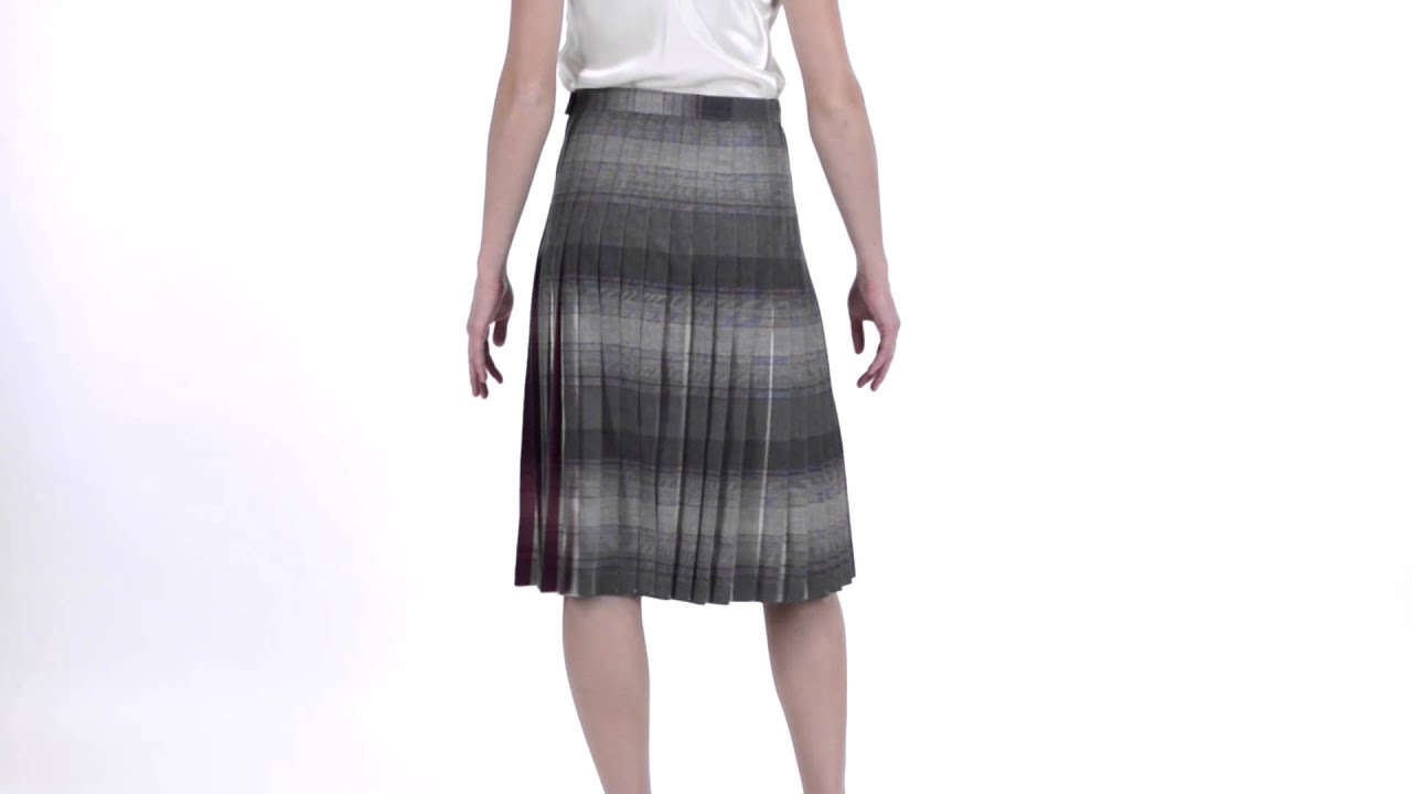Pendleton Reversible Pleat Plaid Skirt - Wool (For Women) - YouTube