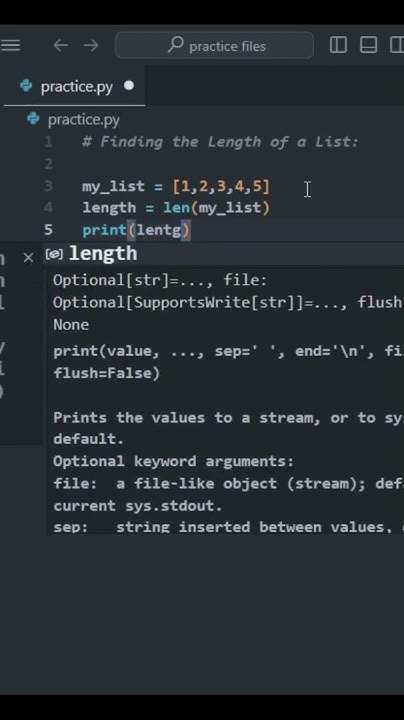 Finding The Length Python Pythonprogrammingcodinglearnpython Pythonforbeginners Youtube