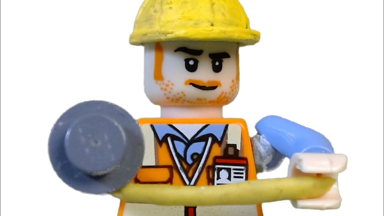 Dj Construction worker (Lego Animation) - YouTube