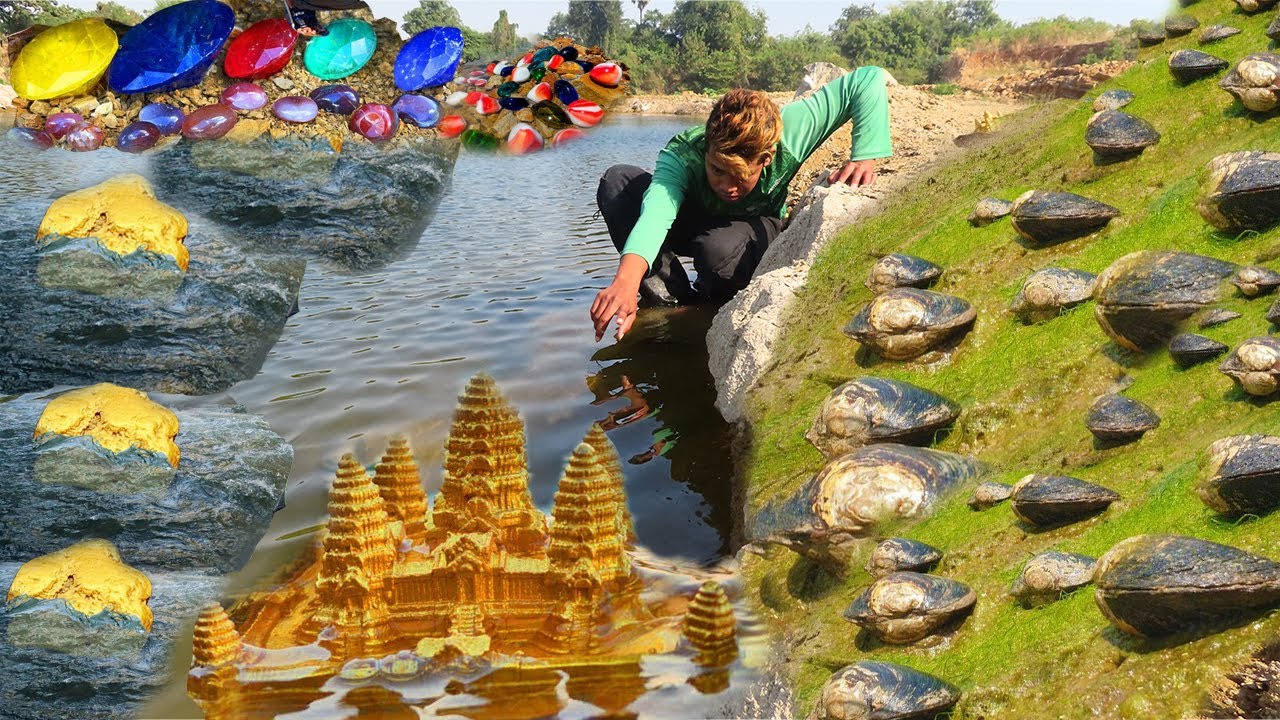 Gold treasures and artifacts at Angkor Wat! - YouTube