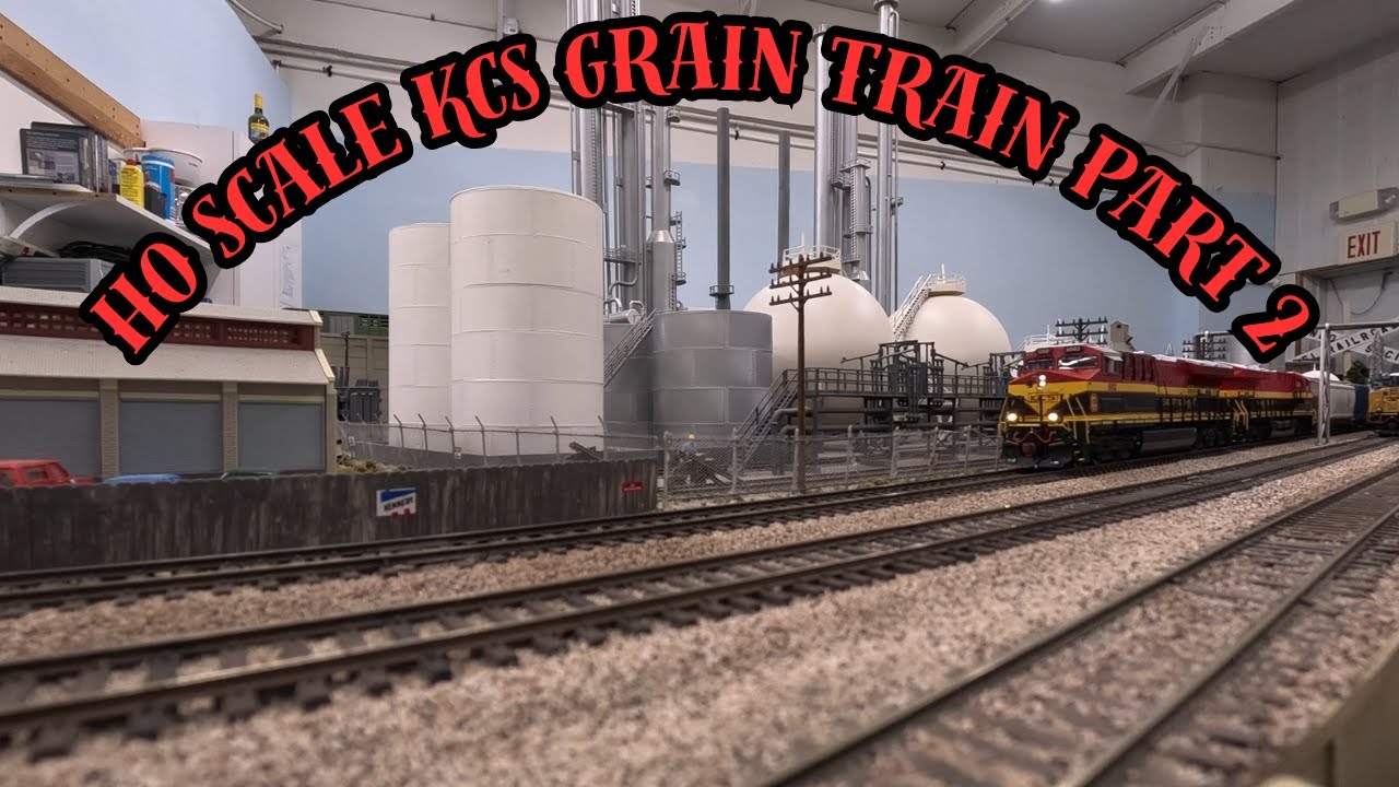 HO Scale KCS Grain Train Part 2 - YouTube