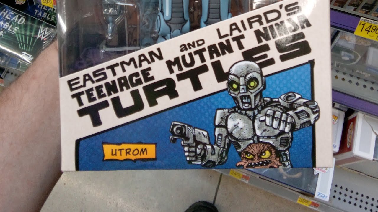 Eastman & Lairds Teenage Mutant Ninja Turtles UTROM Action Figure - YouTube