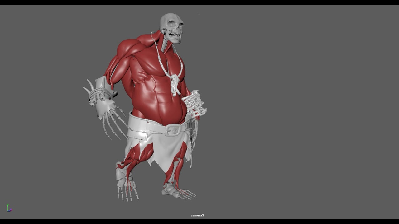 Ziva VFX Muscle Troll - YouTube