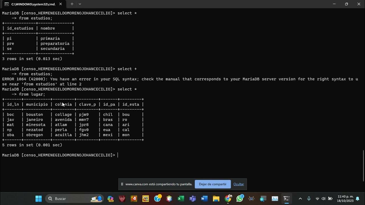 censo data base - YouTube