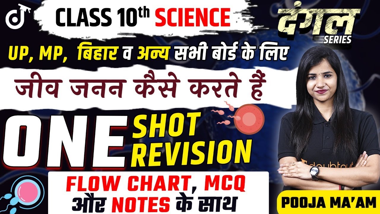ONE SHOT REVISION जीव जनन कैसे करते हैं | FLOW CHART, MCQ OR NOTES के ...