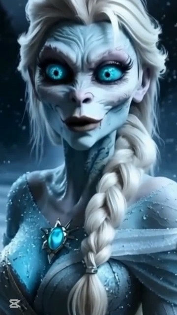 Horror version of the Frozen #elsa #anna #frozen2 #scary #horror # ...