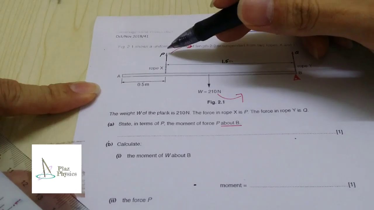 Moment 1 (Concept and Pass year question IGCSE) (English) - YouTube