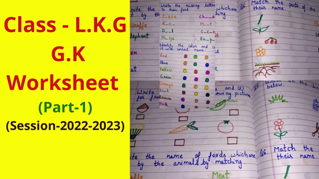 LKG G K Worksheet Gk Worksheet Of Class Lkg Growskills17 Gk