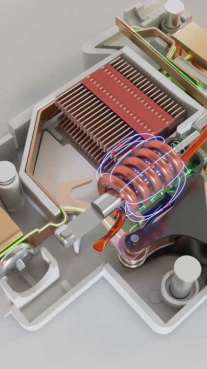MCB (Miniature circuit breaker) | #3D Animation #shorts #mcb - YouTube