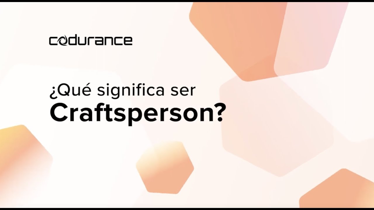 ¿Qué significa ser craftsperson? - YouTube