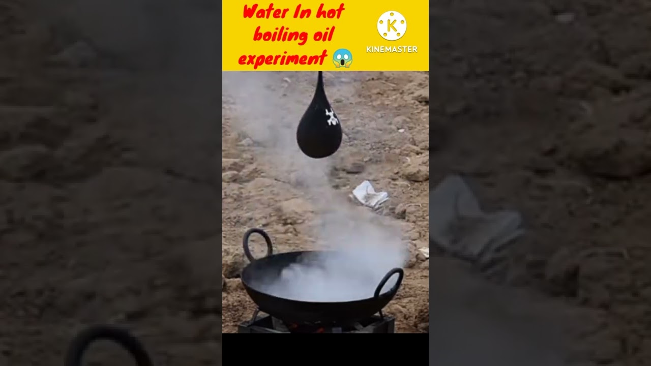 Water in hot boiling oil experiment😱#shorts #facts - YouTube