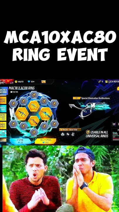 NEW MCA10 X AC80 RING EVENT FREE FIRE| FREE FIRE NEW EVENT #shorts #freefire #viral #ff - YouTube