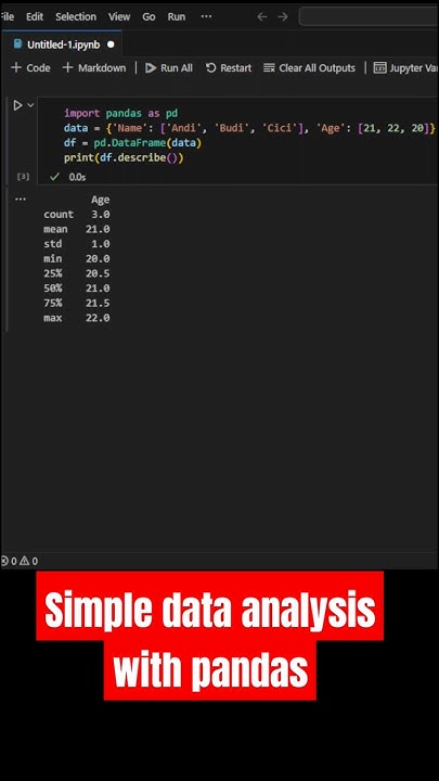 How to Analyze Data in Just 5 Minutes Using Python Pandas! - YouTube